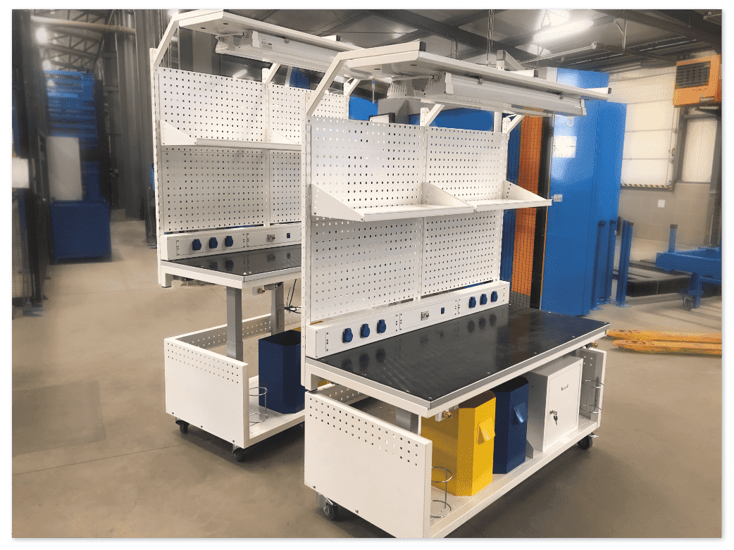 Electrically Height-Adjustable Ergonomic Workbenches | ALFA 3