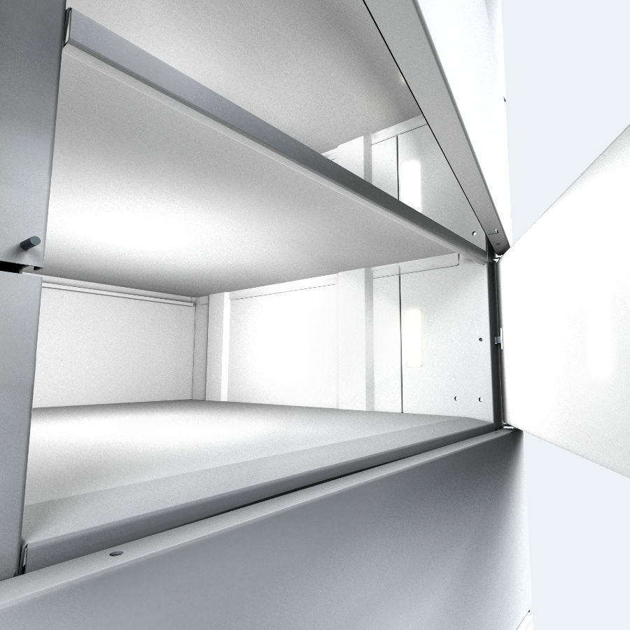 Indoor cabinet unit of the parcel delivery station 8x door | ALFA 3