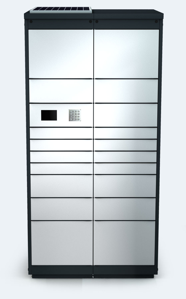 Outdoor parcel delivery unit with 19 boxes | ALFA 3