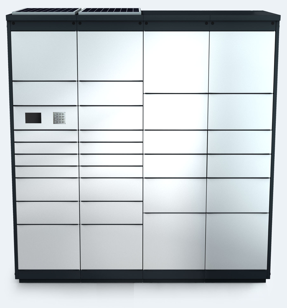 Outdoor parcel delivery unit with 31 boxes | ALFA 3