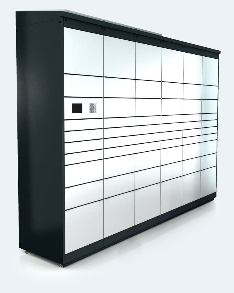 Outdoor parcel delivery unit with 59 boxes | ALFA 3