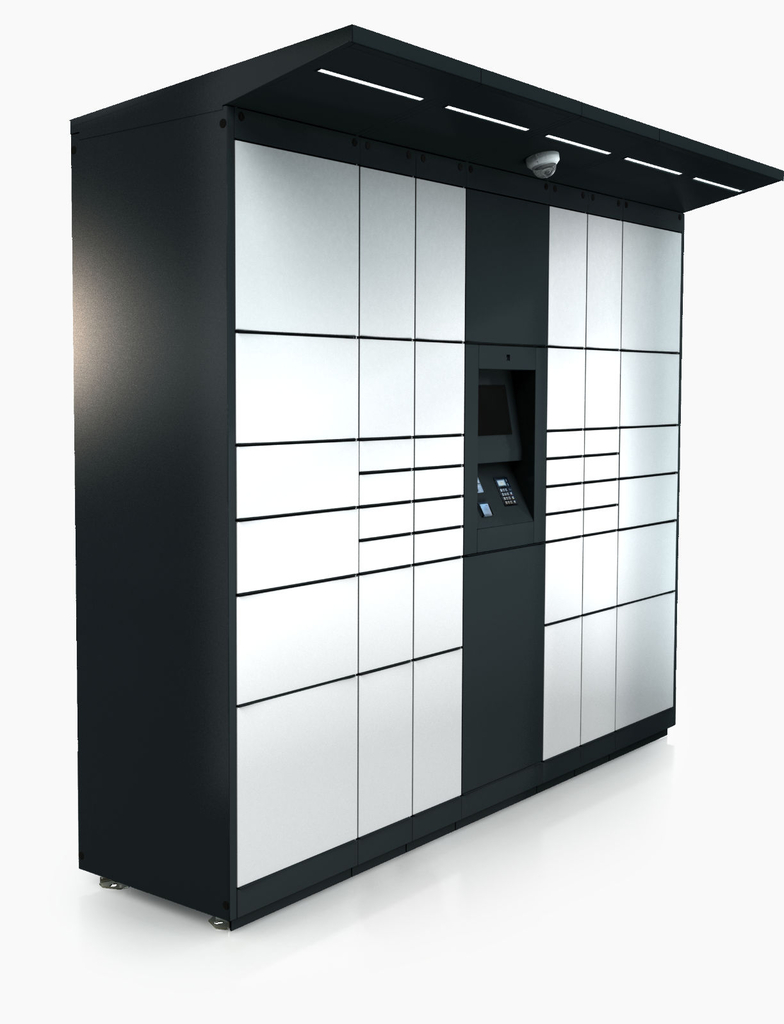 Outdoor parcel delivery unit with 48 boxes | ALFA 3