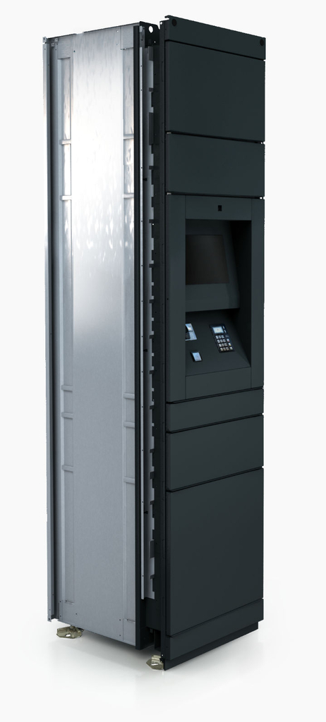 Outdoor terminal locker unit of the package delivery station 5x doors ...