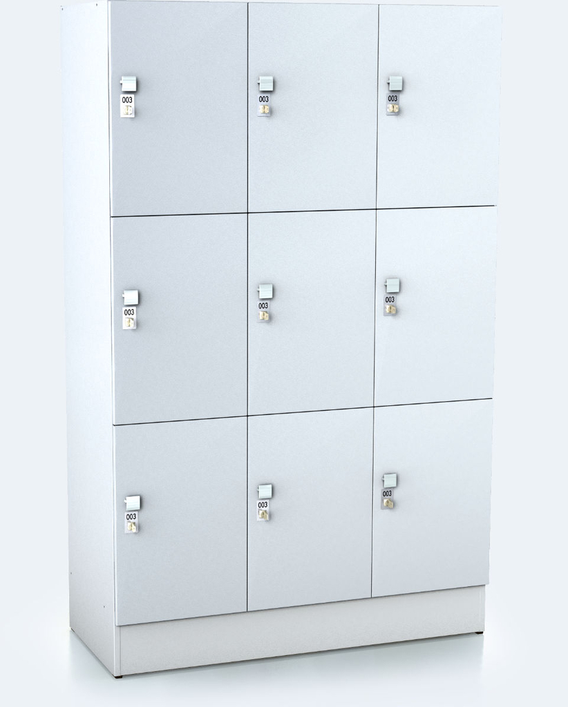 Premium lockers with nine lockable boxes ALFORT AD 1920 x 1200 x 520