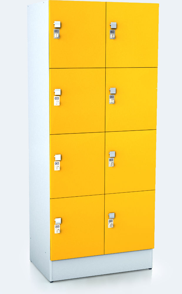 Premium lockers with eight lockable boxes ALFORT AD 1920 x 800 x 520
