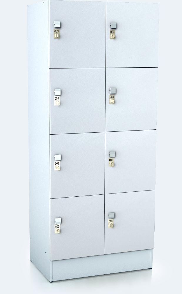 Premium lockers with eight lockable boxes ALFORT AD 1920 x 800 x 520