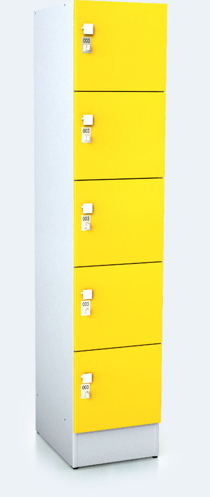 Premium lockers with five lockable boxes ALFORT AD 1920 x 400 x 520