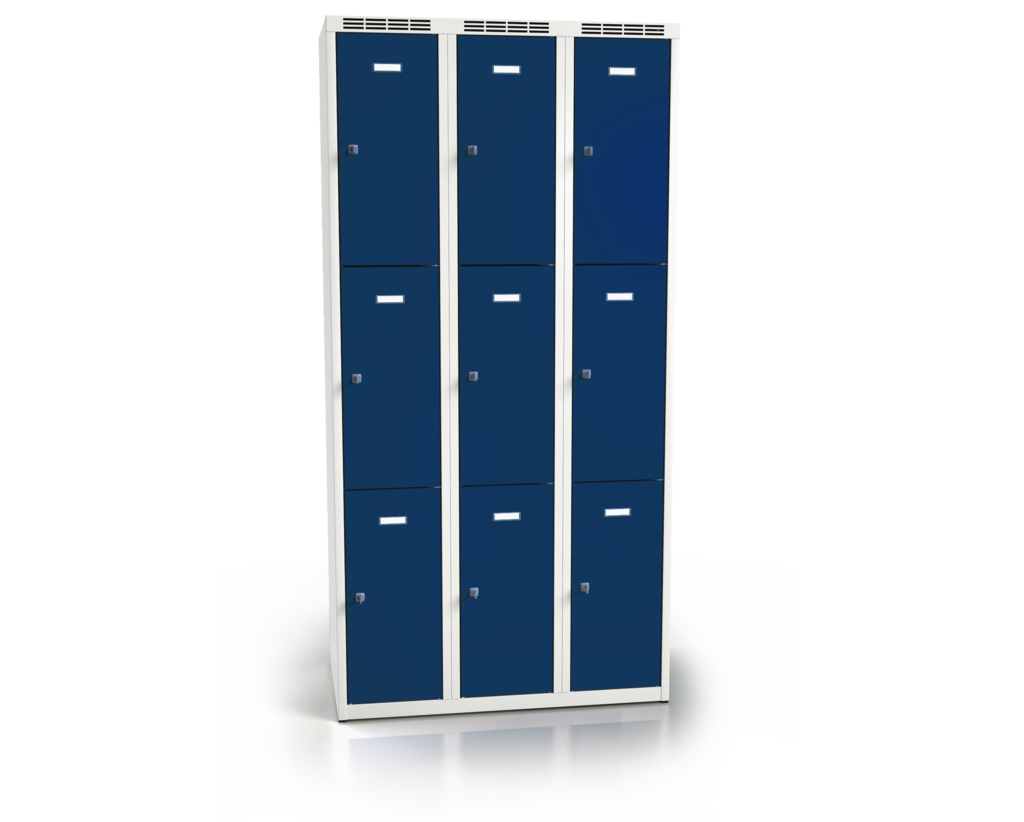 Cloakroom locker with nine lockable boxes ALDOP 1800 x 900 x 500