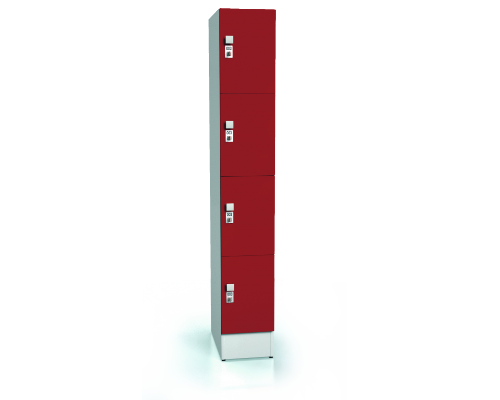 Premium lockers with four lockable boxes ALFORT AD 1920 x 300 x 520